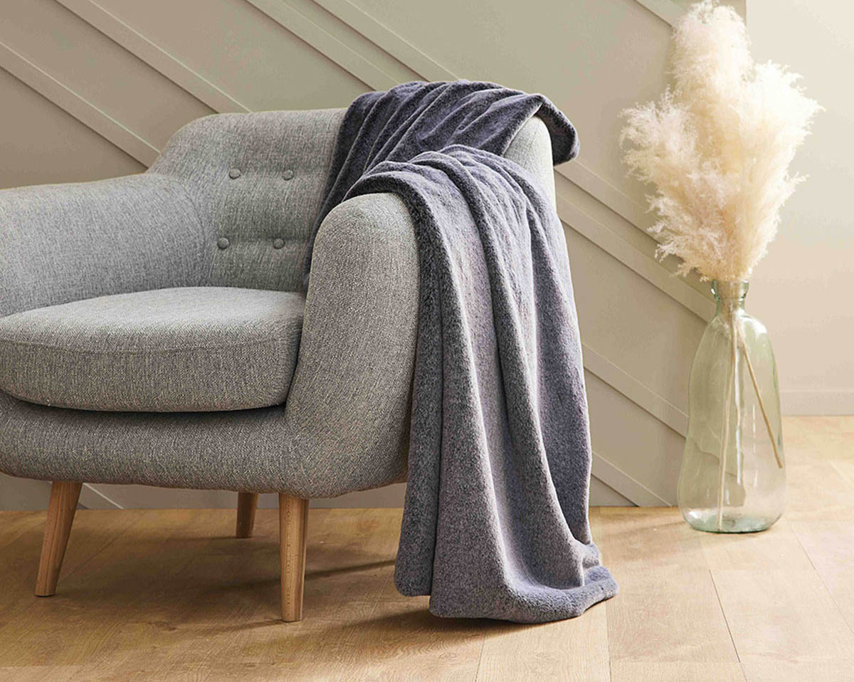 Plaid LOU Gris | Toison d'or